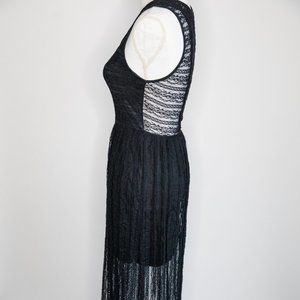 Windsor | Dresses | Windsor Black Dress With Sheer Lace Bottom Size S ...